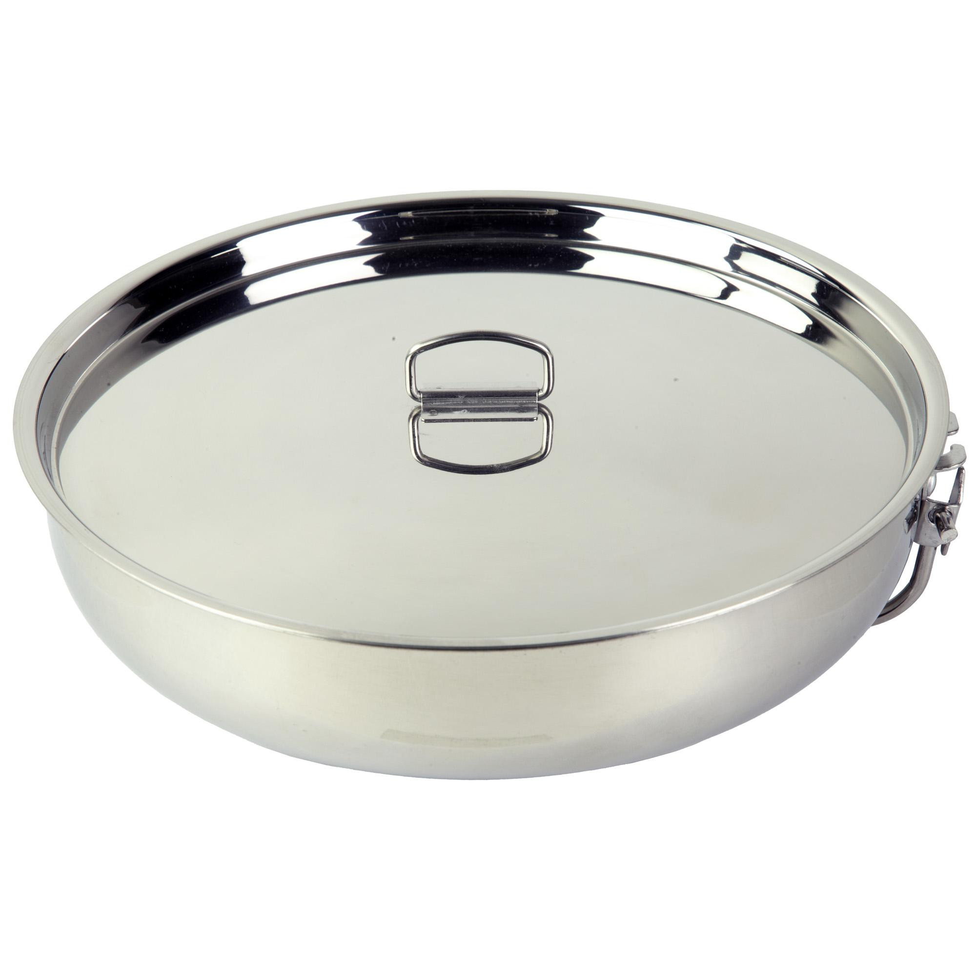 Pathfinder Folding Skillet and Lid Stainless Steel | 4Shooters.com