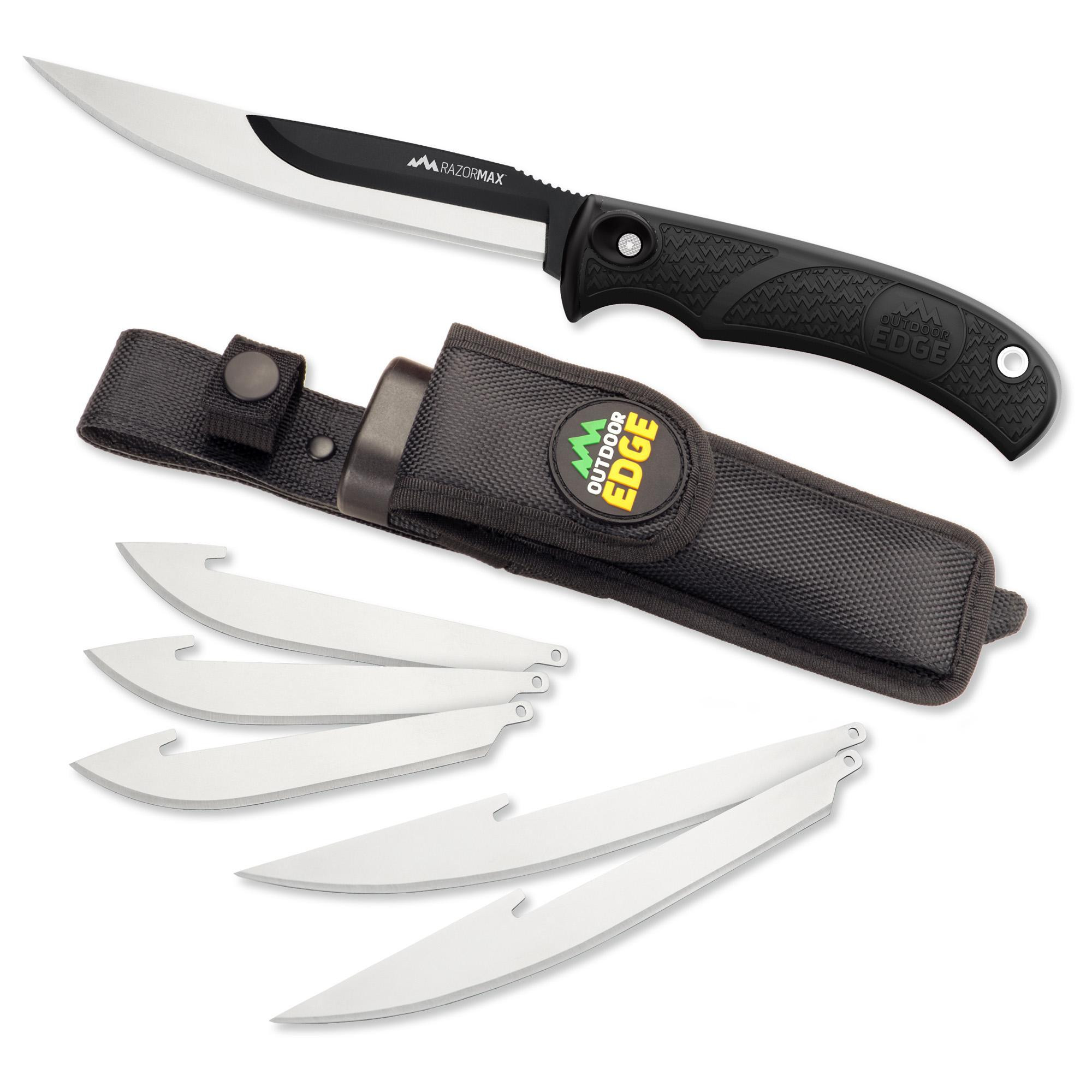 Outdoor Edge Razormax Fixed Blade Knife Plain Edge 6 Blades | 4Shooters.com