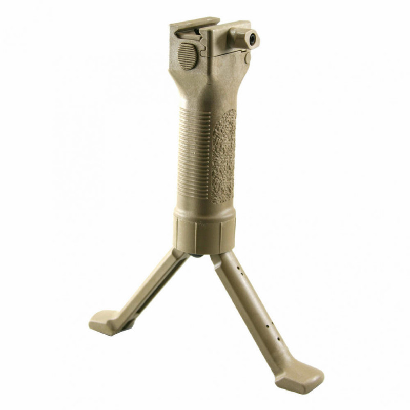 Grip-Pod Mil Poly/Steel Bipod V2 Tan | 4Shooters.com