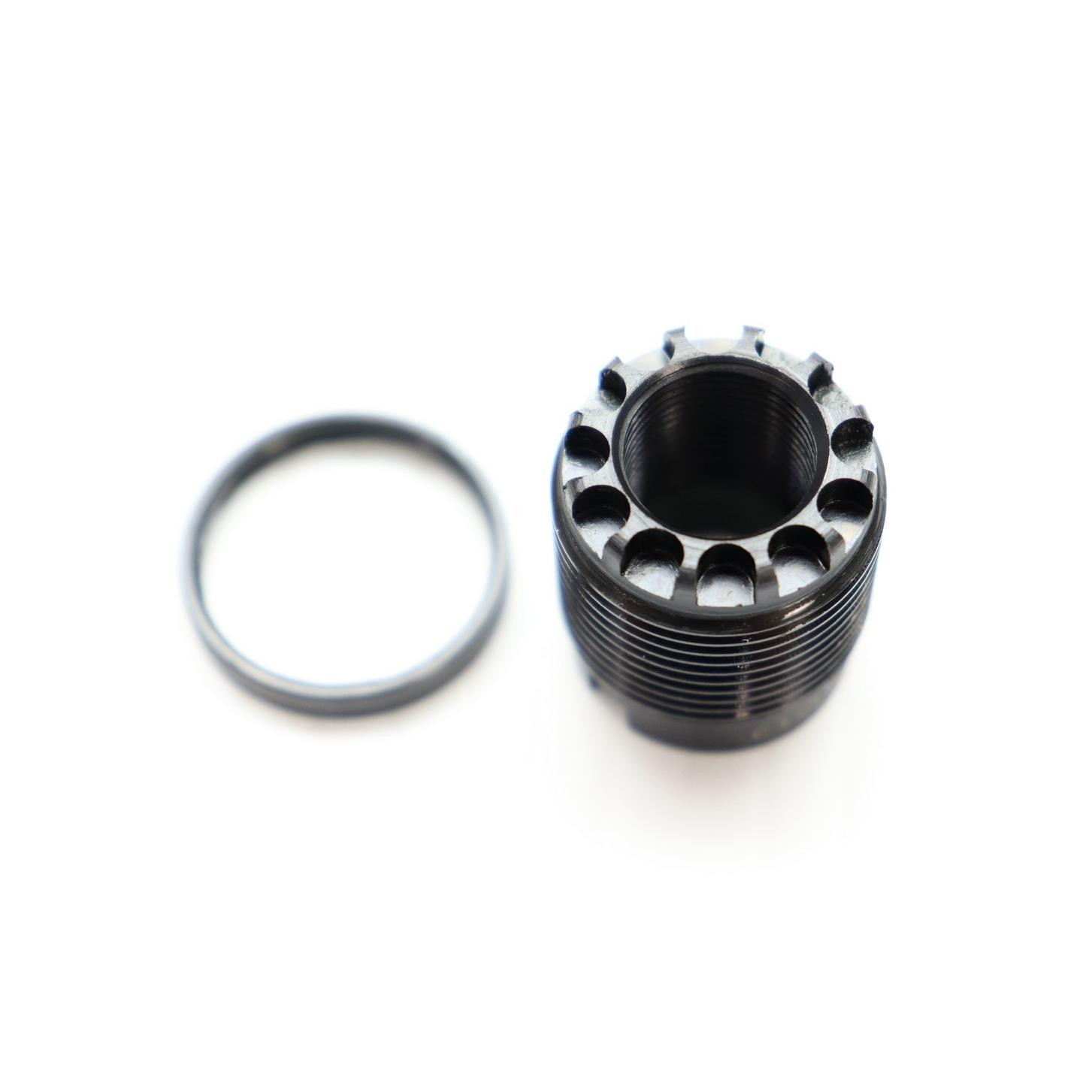 AK 14x1 LH to 24x1.5 RH Thread Adapter By Strela | 4Shooters.com