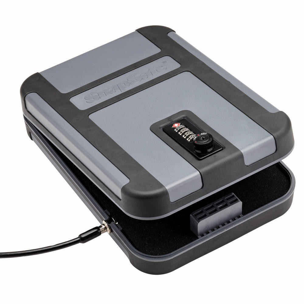SnapSafe Treklite XL Lock Box w/Cable Included | 4Shooters.com