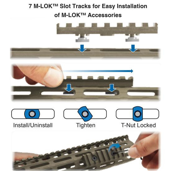 UTG PRO AR-15 Super Slim Free Floating Rail 15" | 4Shooters.com