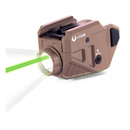 Viridian C5L Micro Tac Light w/Green Laser Universal 550Lm FDE ...