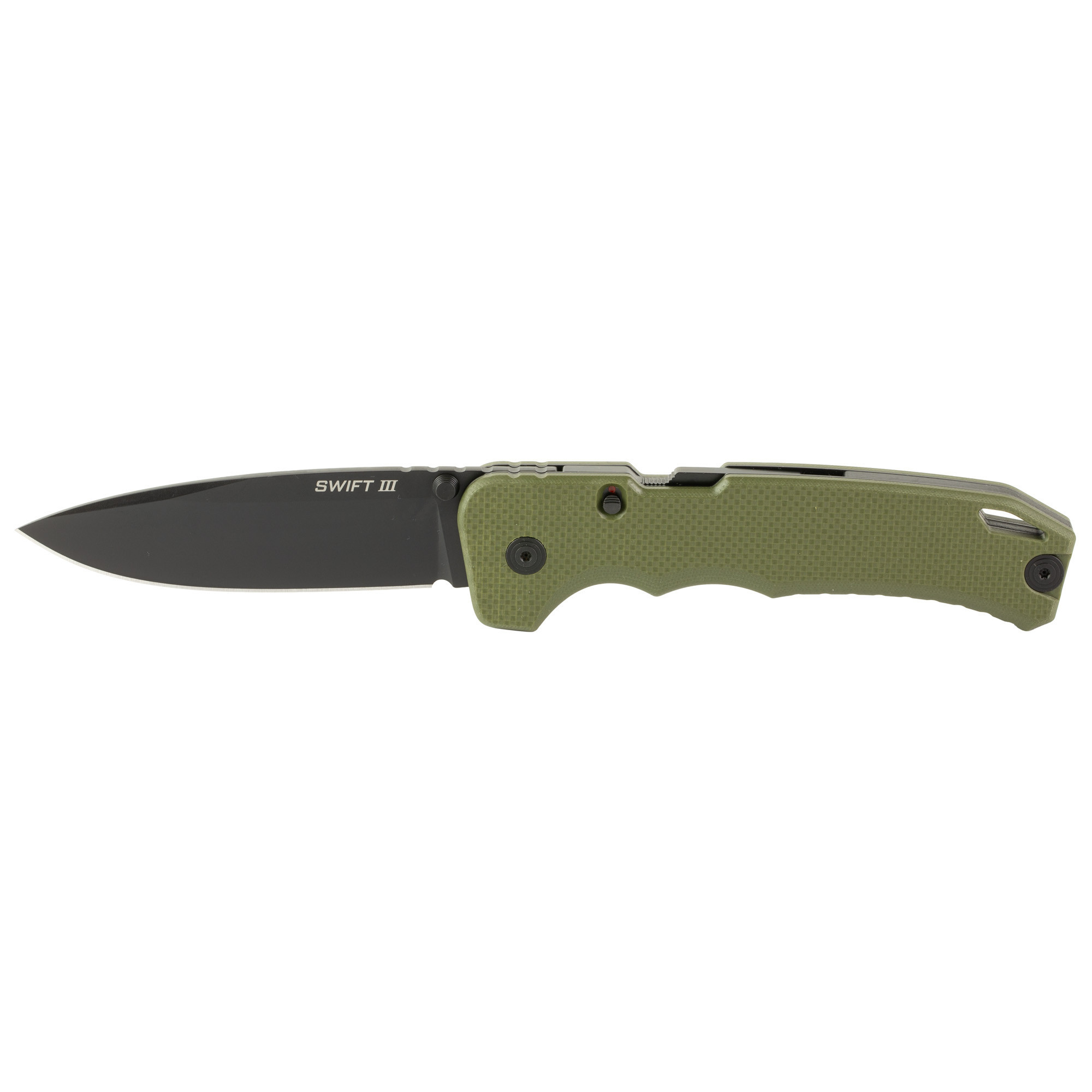 Cold Steel Swift III Folding Knife Drop Point Blade 4" Black G-10 ...