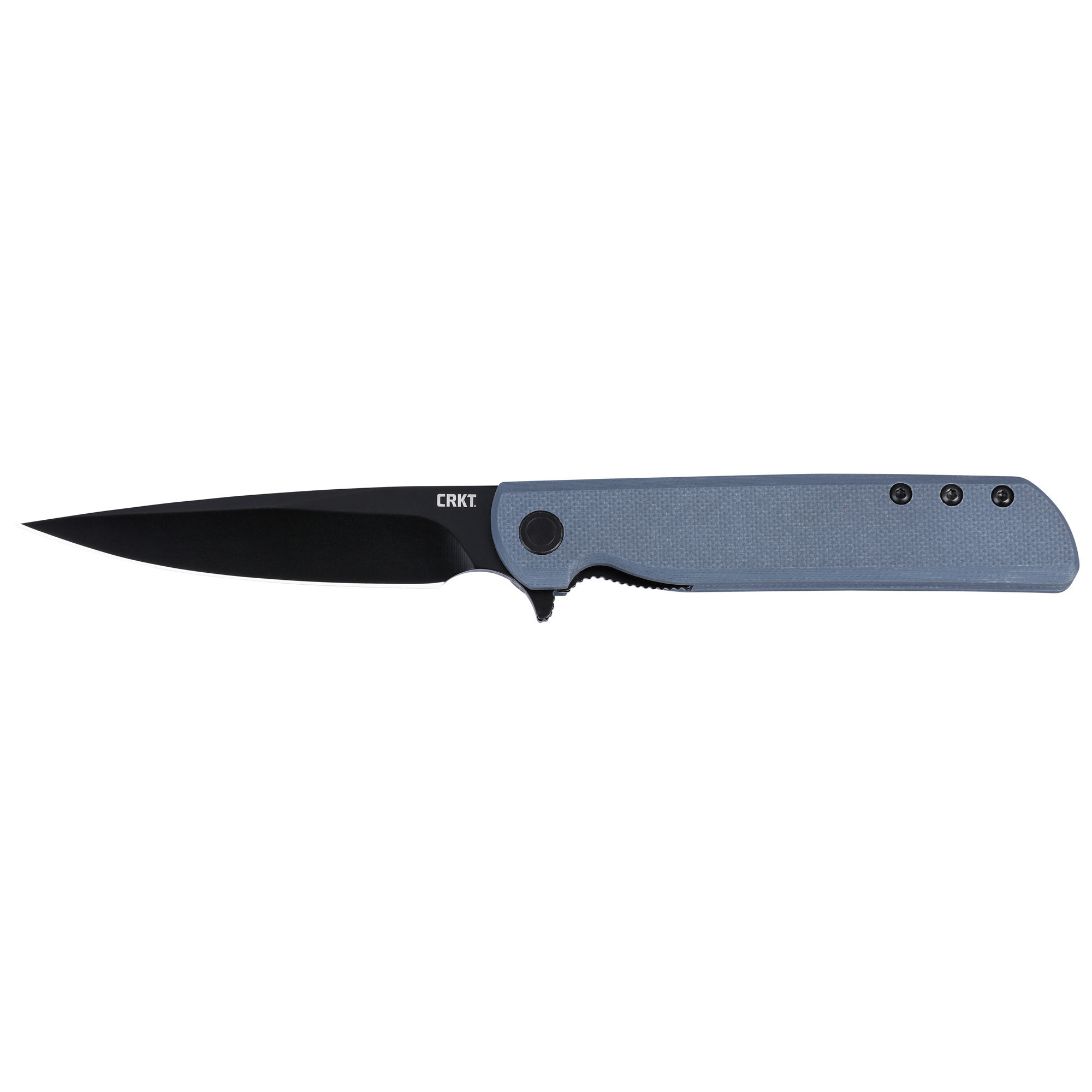 Columbia LCK+ Folding Knife Drop Point Black Blade 3.38" Gray G10 ...