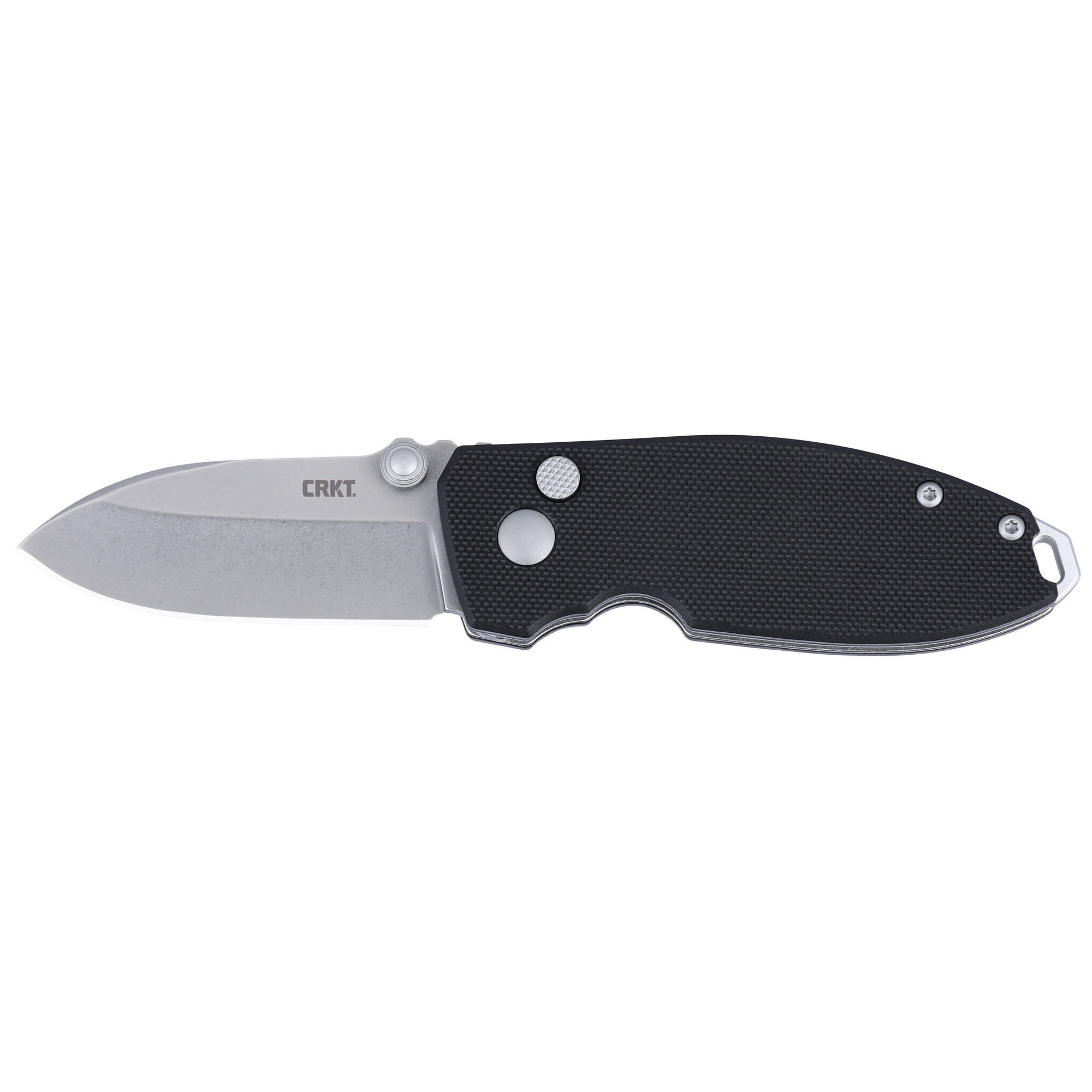 Columbia Squid Button Lock Folding Knife Drop Point Silver Blade 2.27 ...