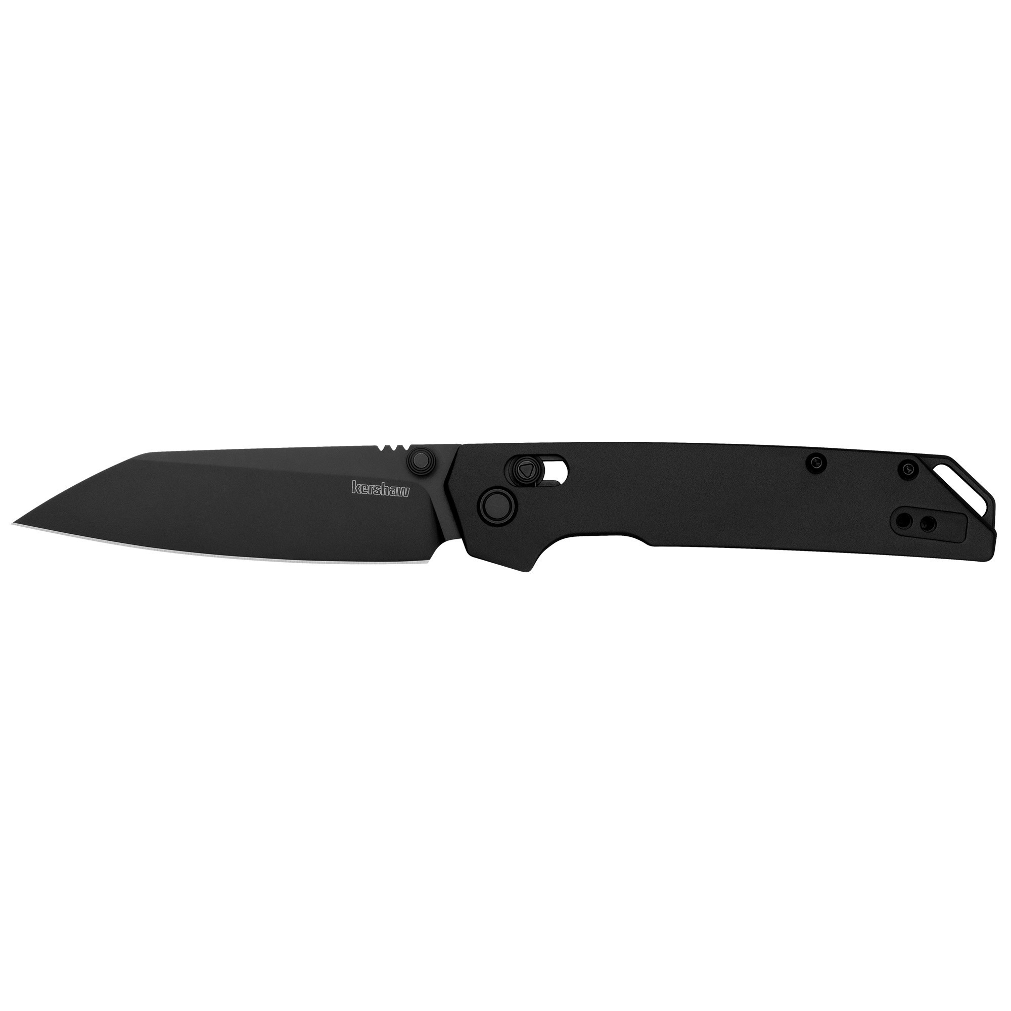 Kershaw Iridium Folding Knife Reverse Tanto Blade 3.45" Black Handle ...