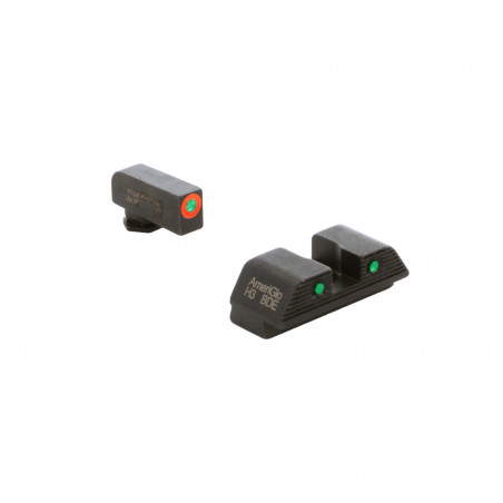 AmeriGlo Trooper Night Sight Walther PDP Green Front/Orange Outline ...