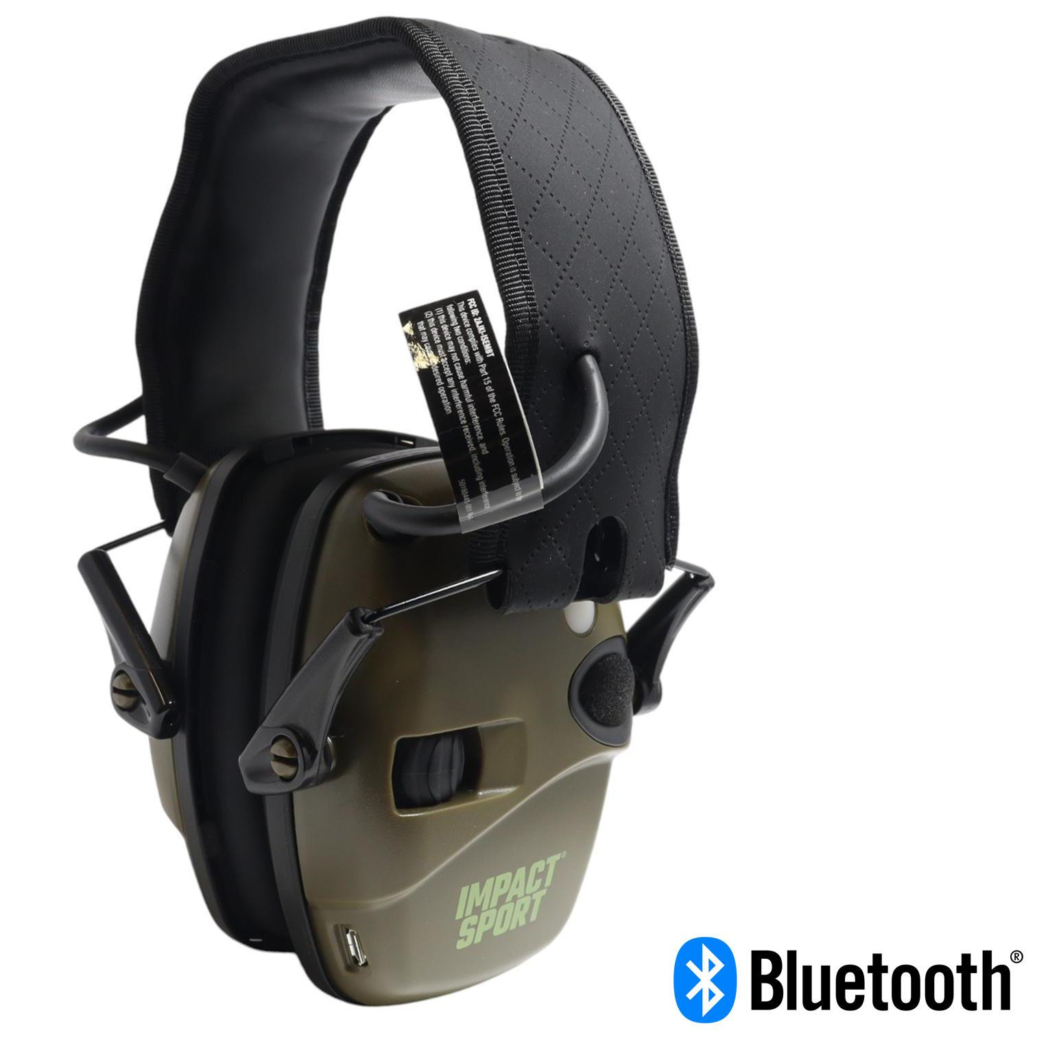 Howard Leight Bluetooth Impact Sport Shooting Earmuff OD Green ...