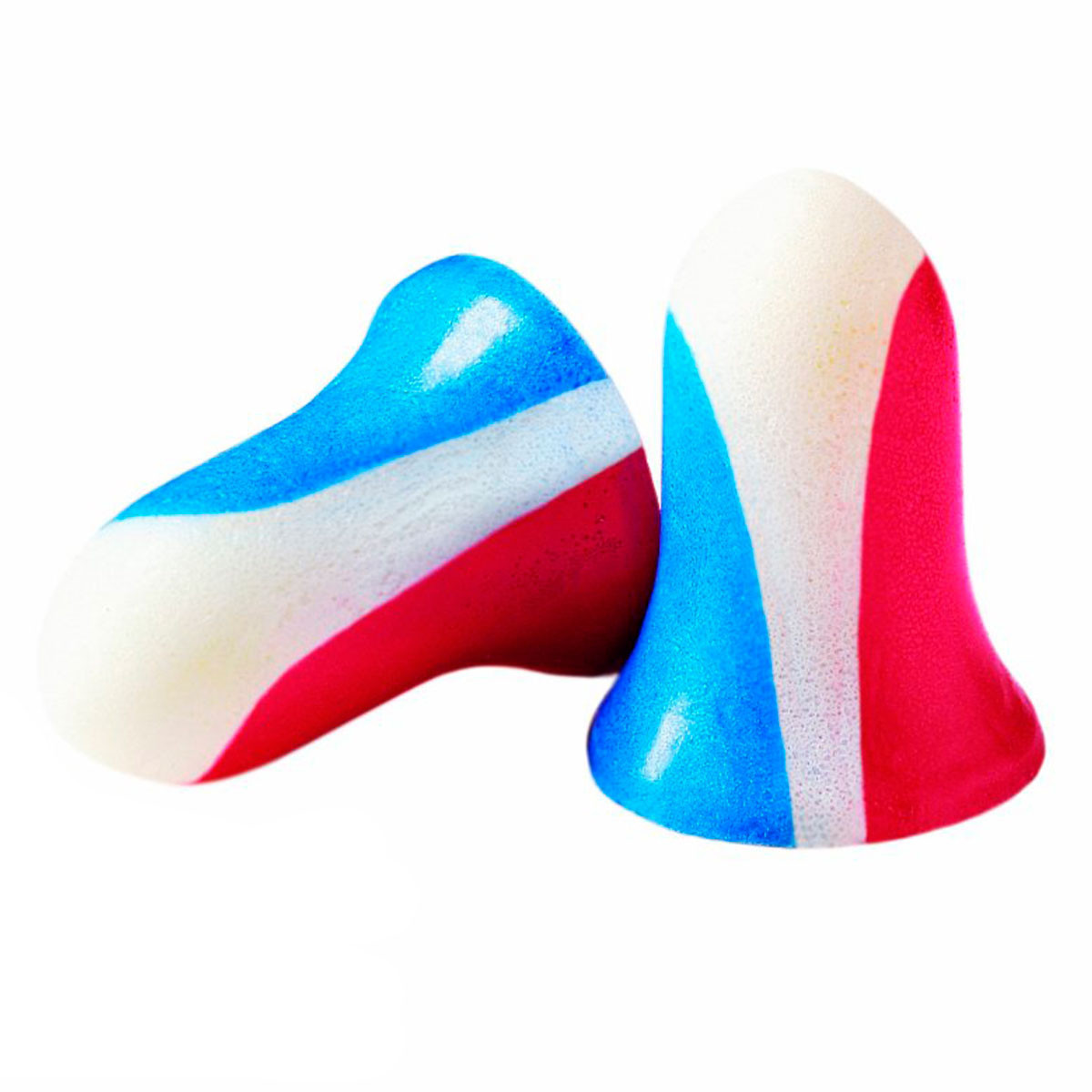 Howard Super Leight Ear Plugs 10 Pairs NRR33 Uncorded Red/White/Blue ...