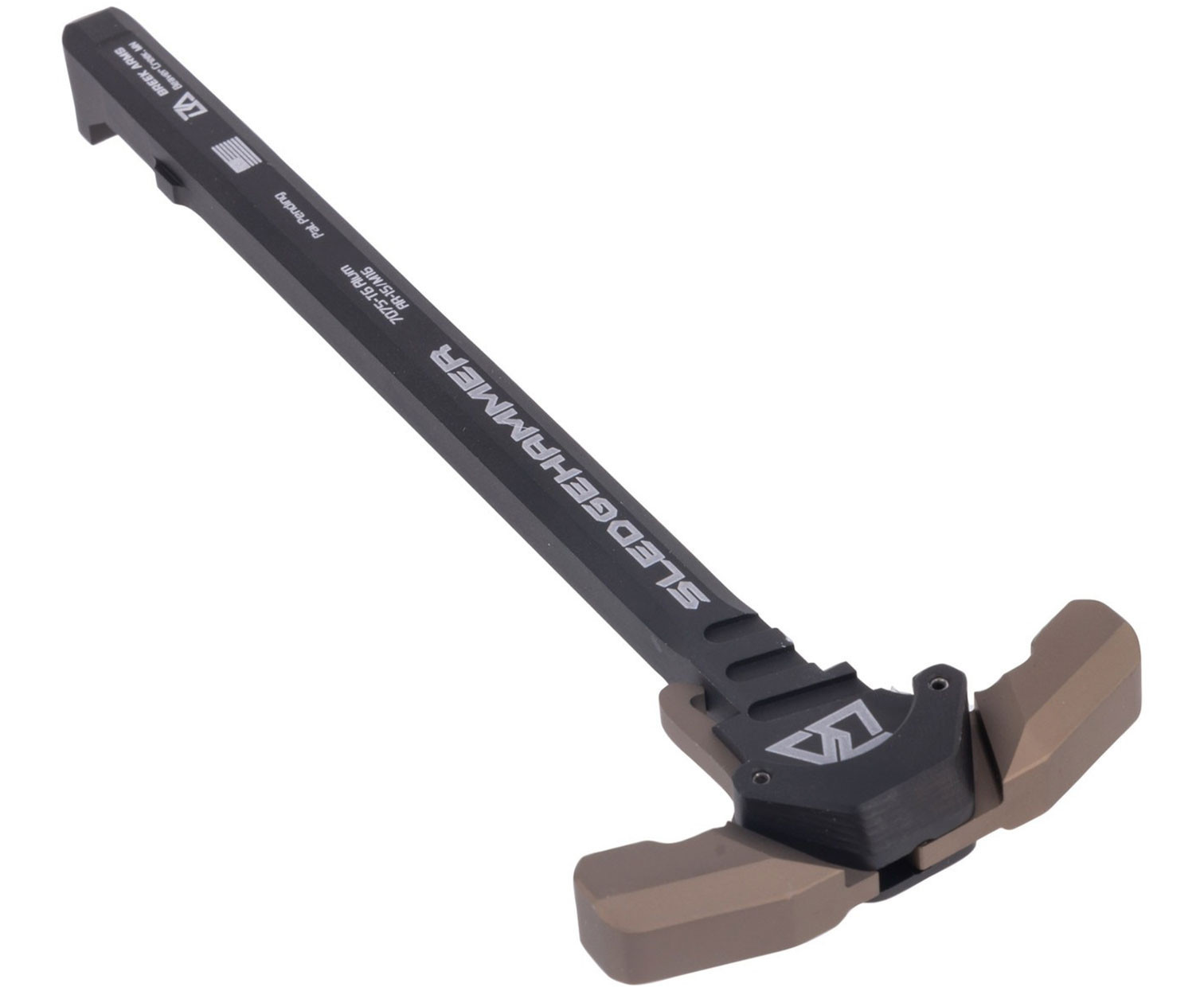 Breek Arms AR-15 Sledgehammer Ambi Charging Handle FDE | 4Shooters.com