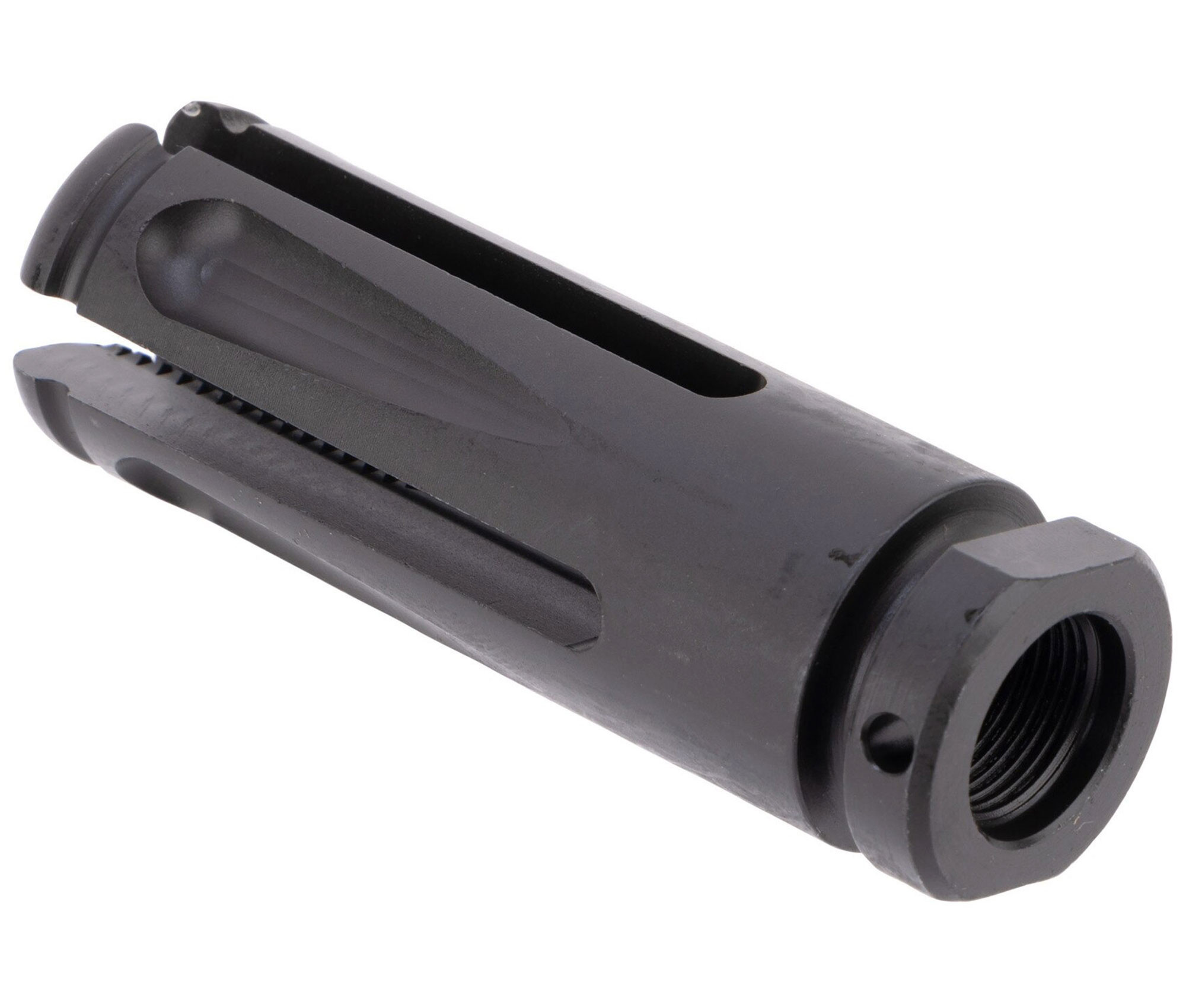 KAK Industry 4 Prong Flash Hider 1/2X28 Black | 4Shooters.com