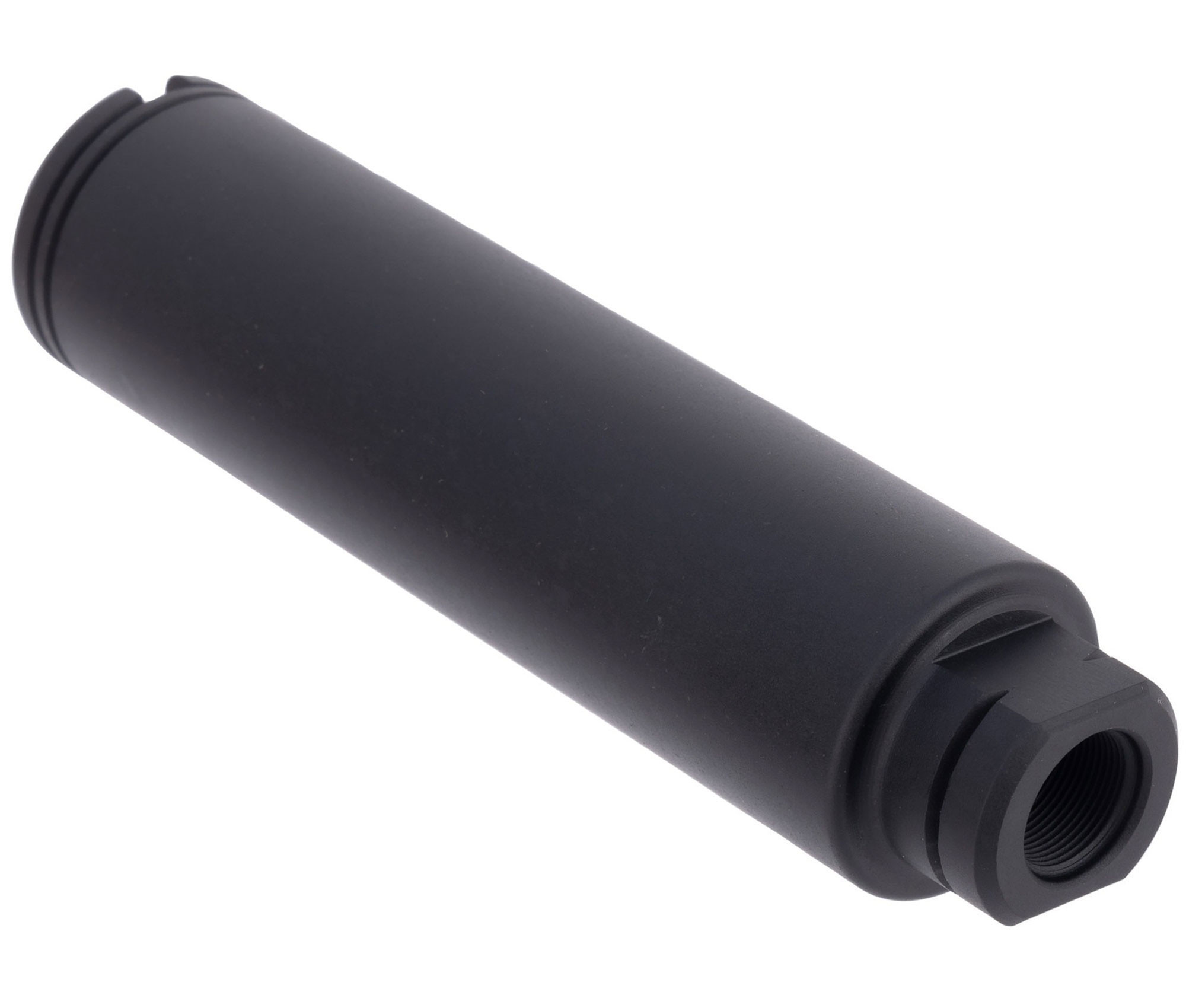 KAK Industry 9mm Luger Extended Slim Flash Can 1/2X36 Black | 4Shooters.com