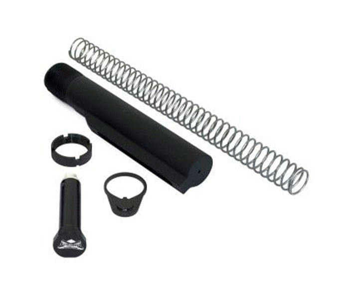 PSA AR-15 Buffer Tube Assembly w/Logo Black | 4Shooters.com