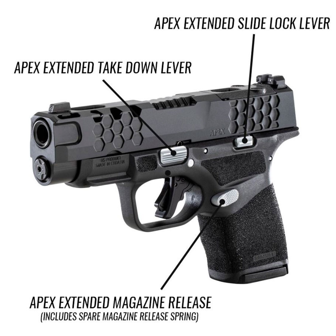 Apex Springfield Hellcat/PRO Extended Control Set | 4Shooters.com