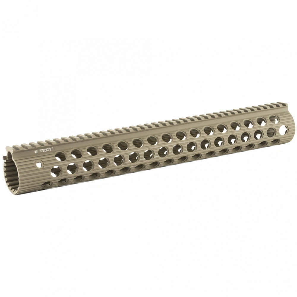 Troy 15" Alpha Rail No Sight Flat Dark Earth | 4Shooters.com