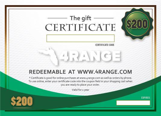 $200 Gift Certificate | 4Shooters.com