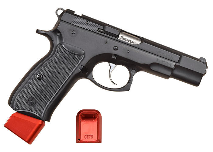Springer Precision CZ75 140mm base pads - Mecgar 17 round mag Red Extra ...