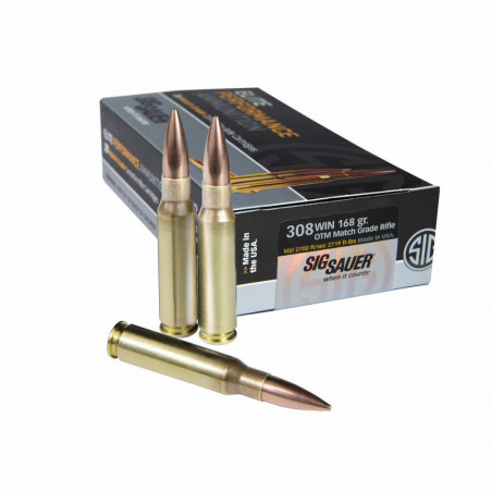 SIG AMMO 308WIN 168GR OTM 20/200 | 4Shooters.com