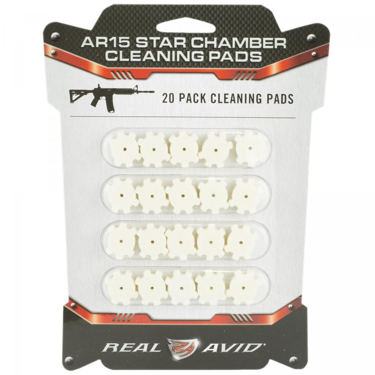 Real Avid AR-15 Star Chamber Cleaning Pads | 4Shooters.com