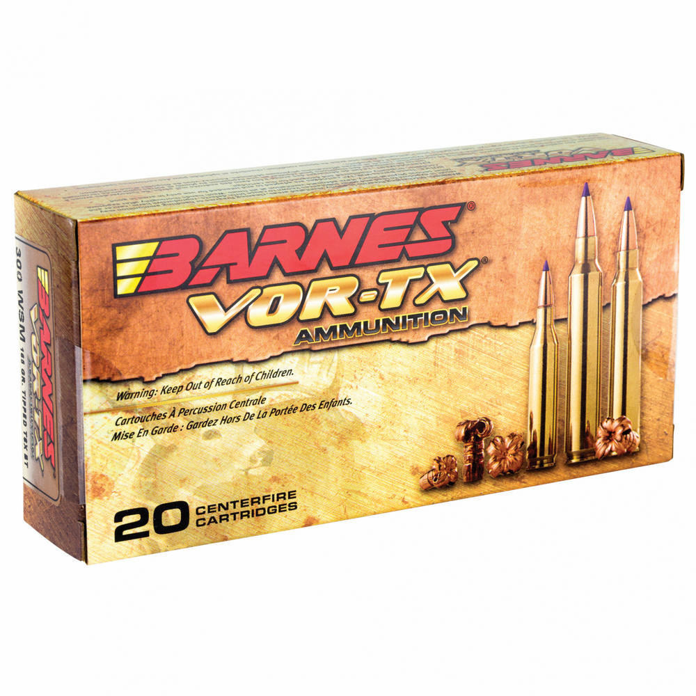 Barnes VOR-TX 300 WSM 165 Grain Tipped Triple Shock X Boat Tail ...