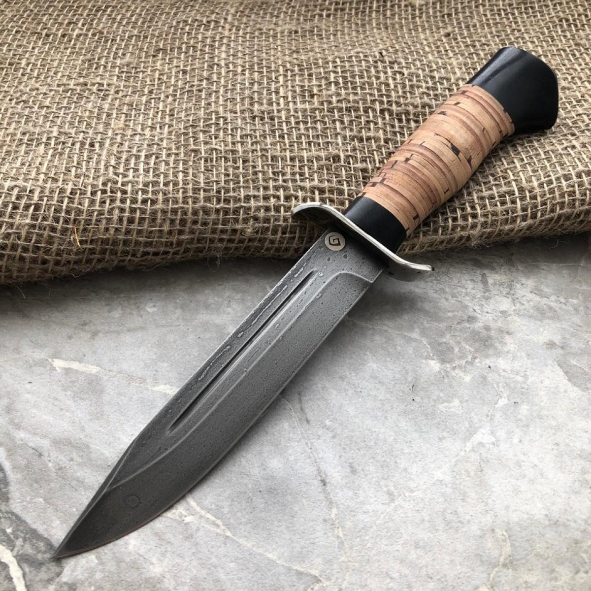 Baranov Bulat Knife T002-NR40 Stacked Birch. | 4Shooters.com