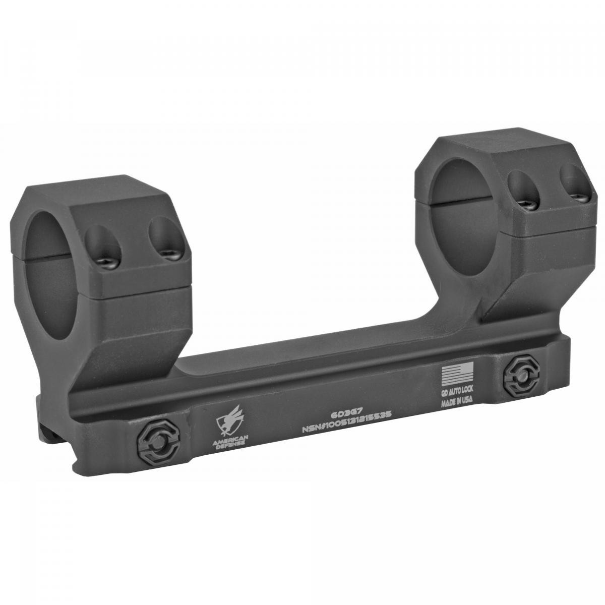 American Defense AD-Delta Scope Mount 30mm Black Titanium | 4Shooters.com