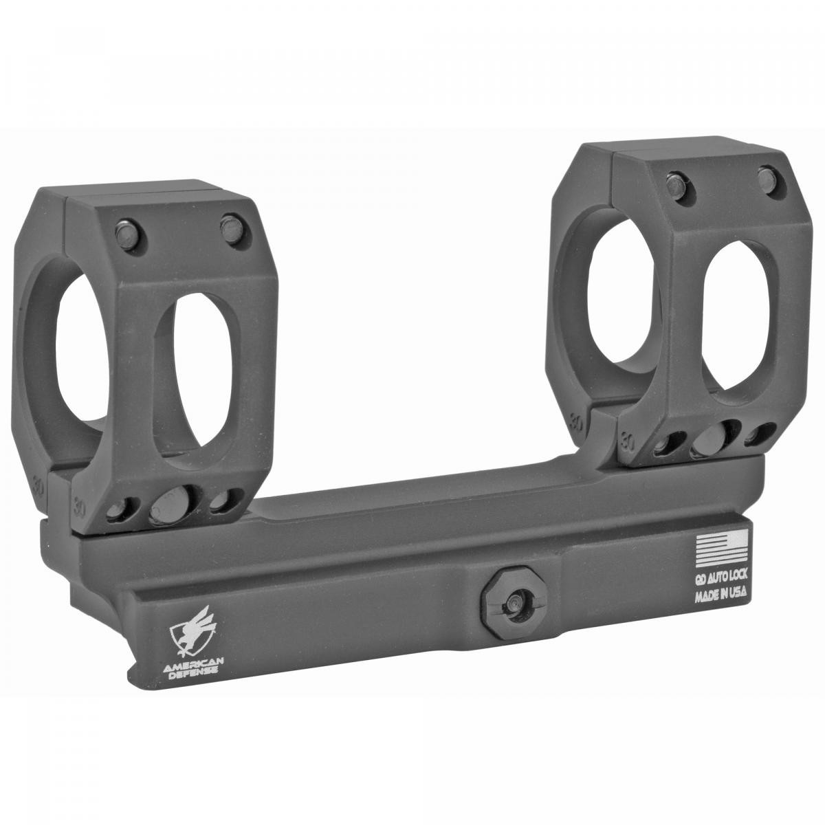 American Defense Straight Scope Mount 30mm Single QR | 4Shooters.com
