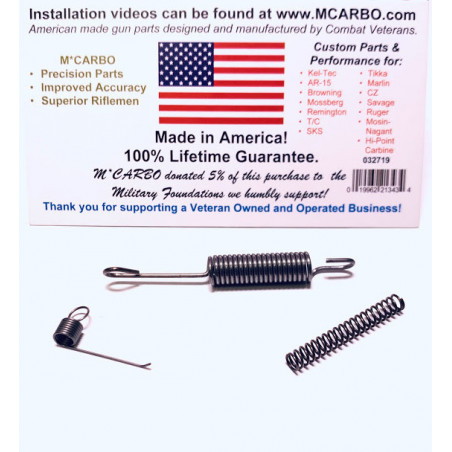 M-Carbo Ruger LCP Trigger Spring Kit Upgrade | 4Shooters.com
