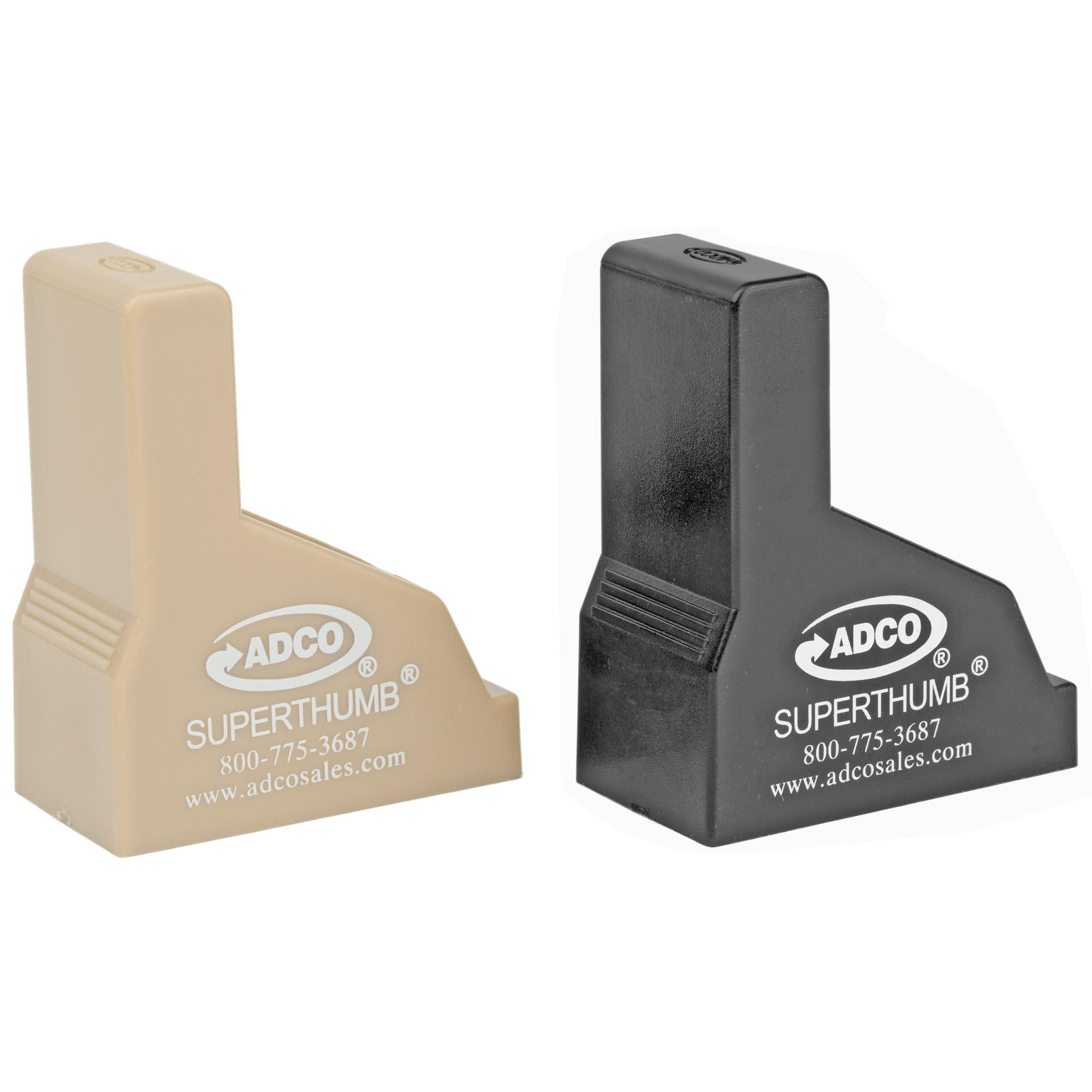 ADCO Super Thmb Loader Pair Double Stock 9/40 Black And Tan | 4Shooters.com