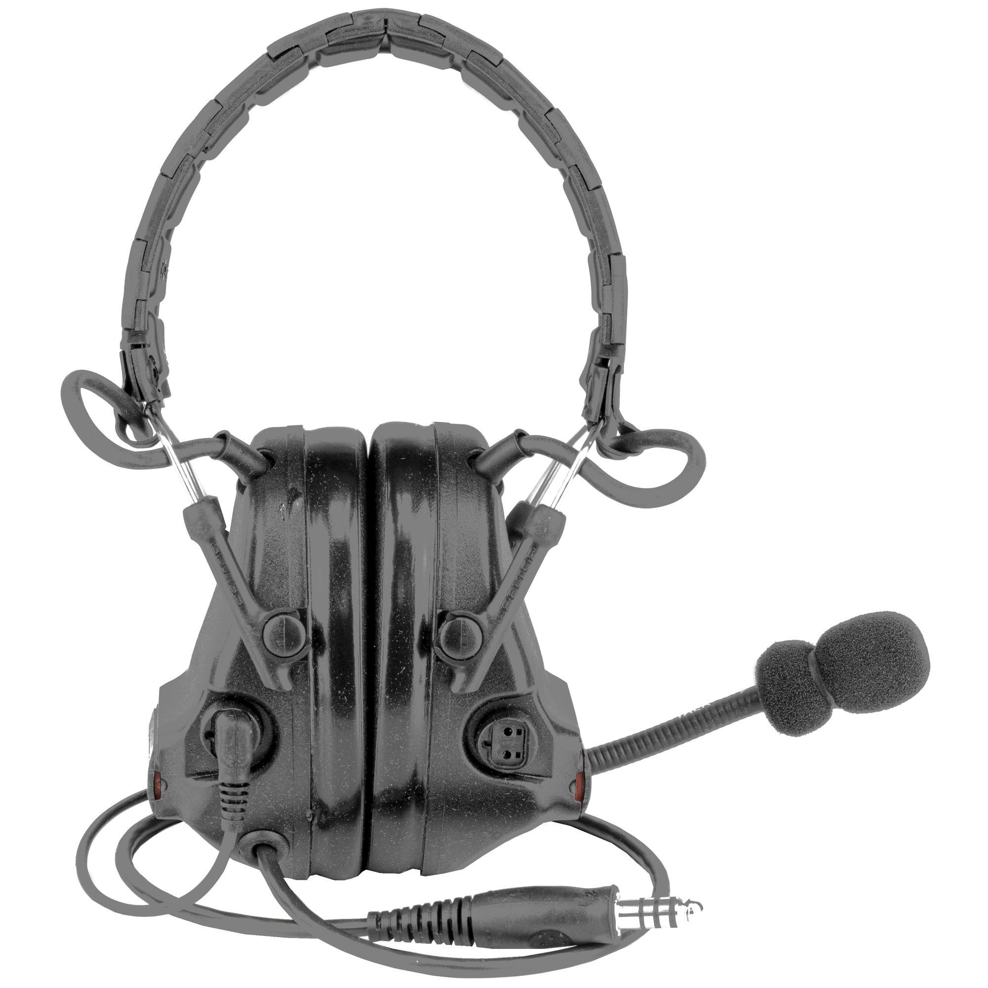 3M/Peltor ComTac V Electronic Earmuff Headband w/Dynamic Mic Black ...