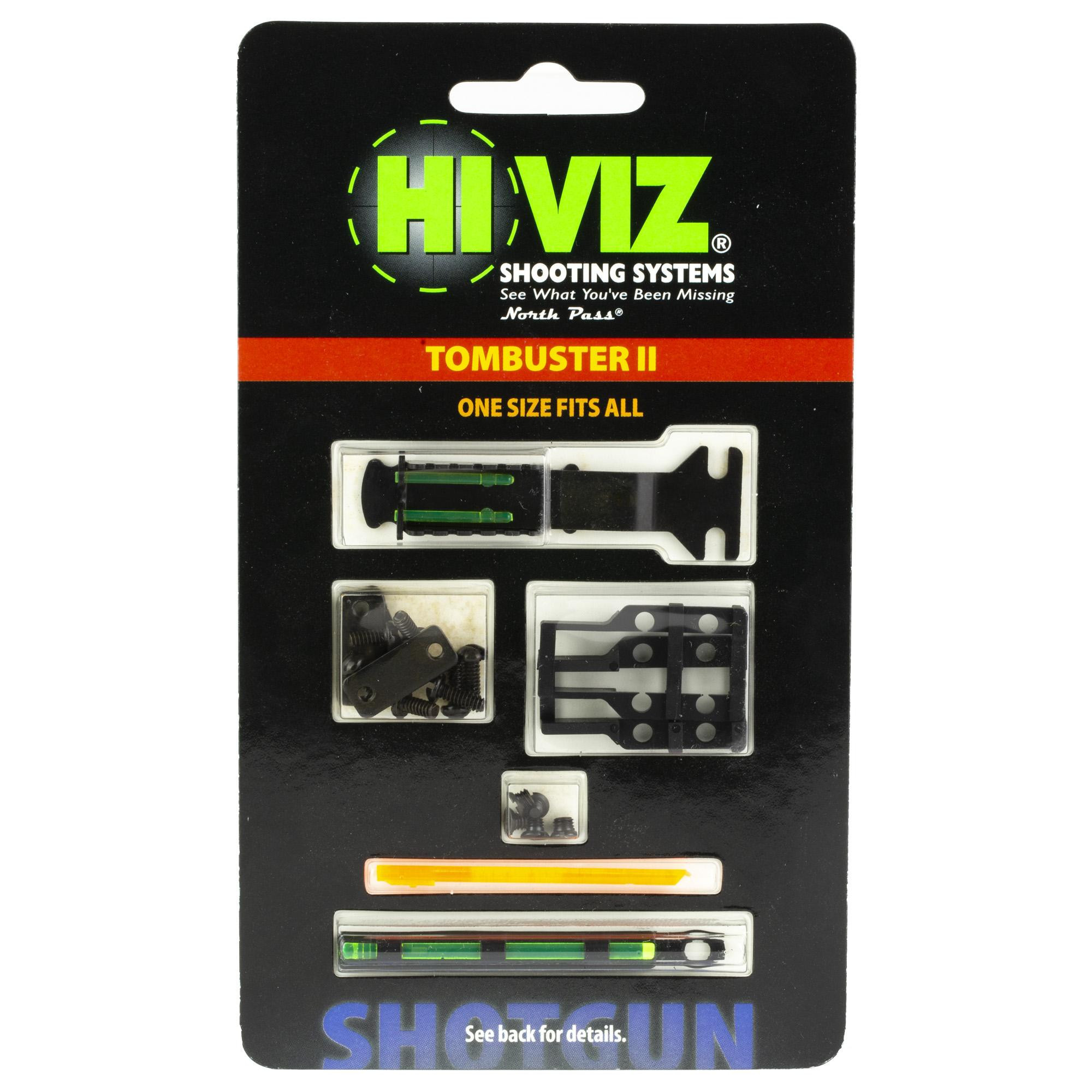 HIVIZ Tom Buster II Combo Green/Orange .250"-.437" | 4Shooters.com