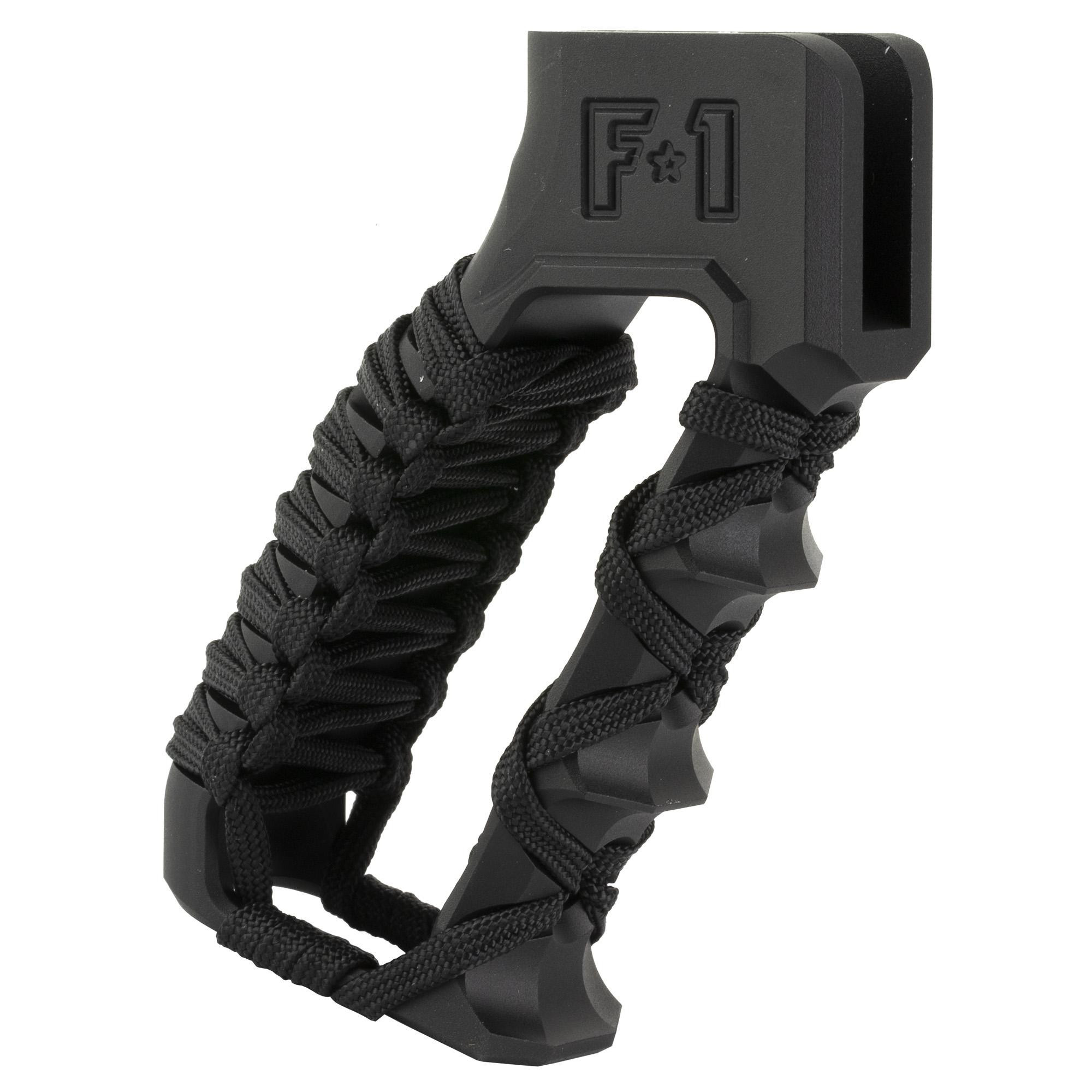 F-1 Firearms Grip-Style 2 Skeletonized Paracord Black | 4Shooters.com