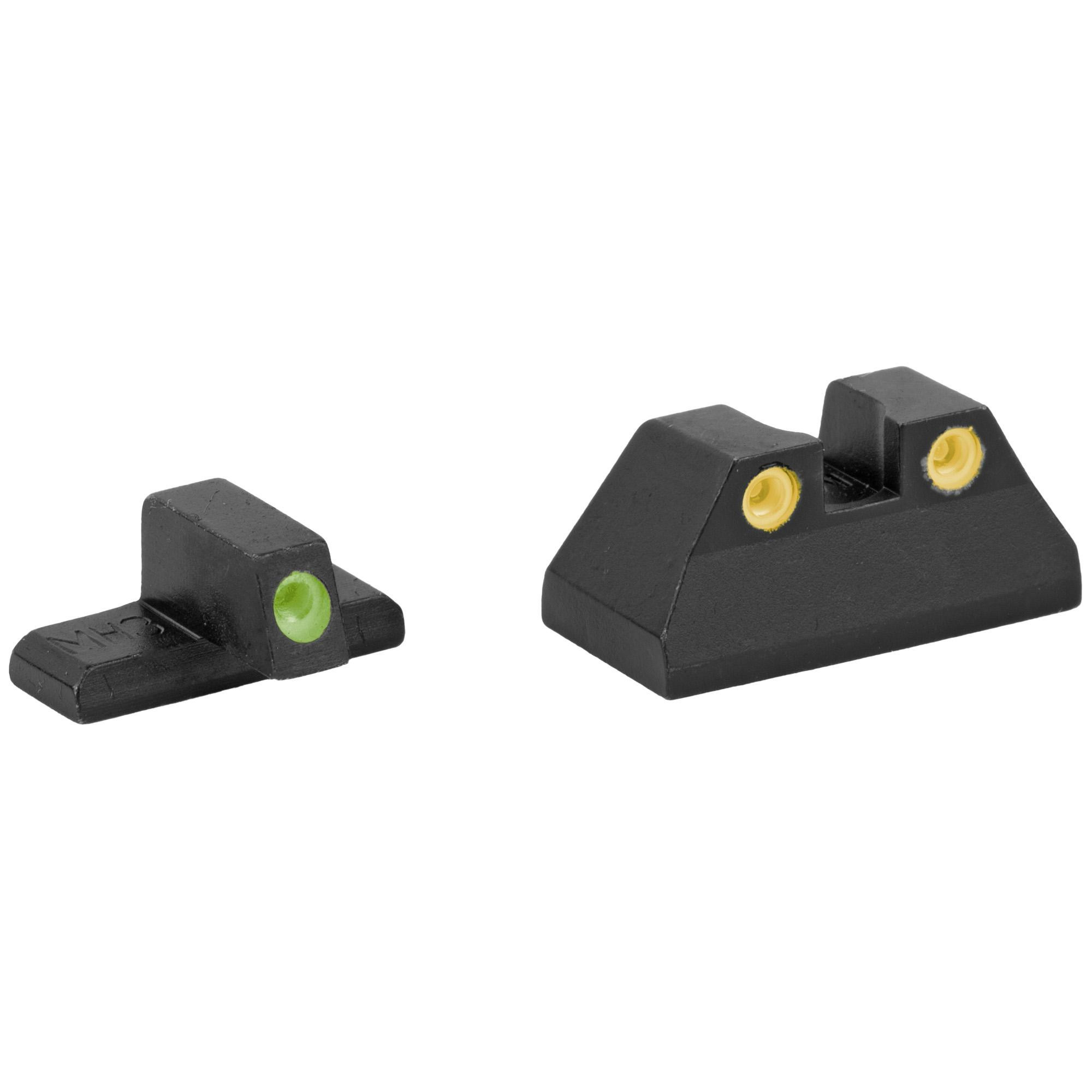 Meprolight Tru-Dot Fixed Tritium Sights H&K USP 9/40/45 Green/Yellow ...