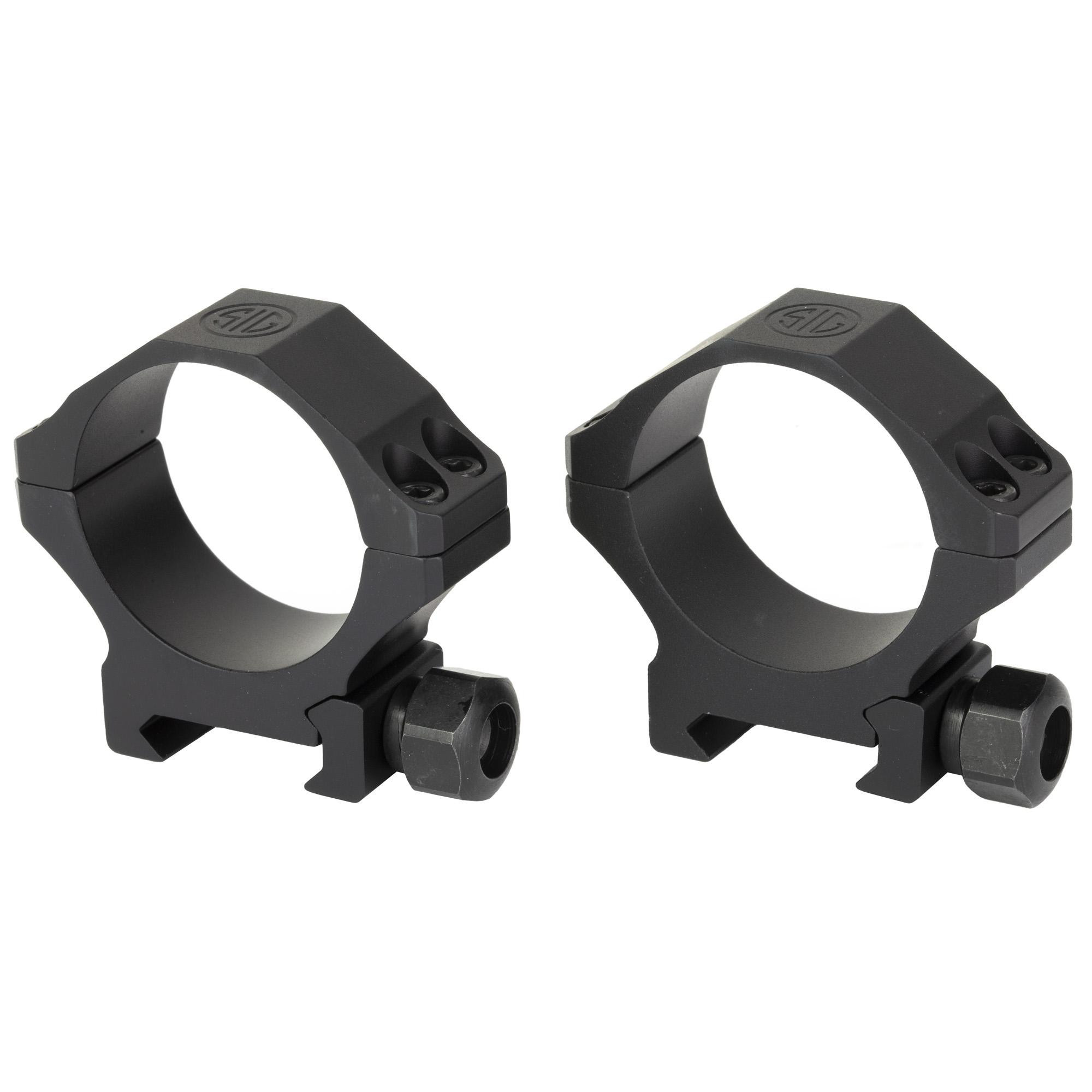SIG ALPHA1 Scope Rings 34mm Medium Black | 4Shooters.com