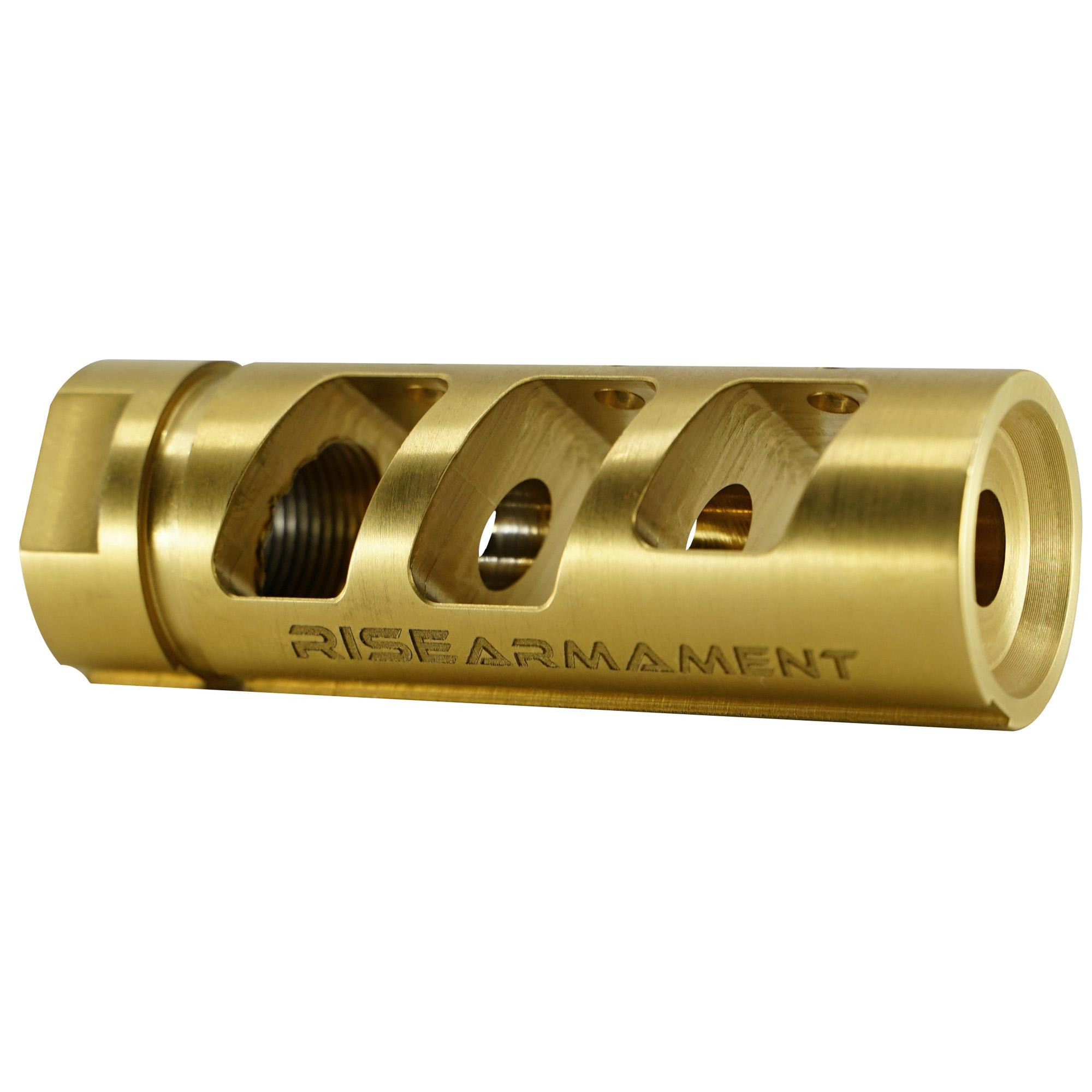 Rise Compensator .223/5.56mm 1/2X28 Gold Tin | 4Shooters.com