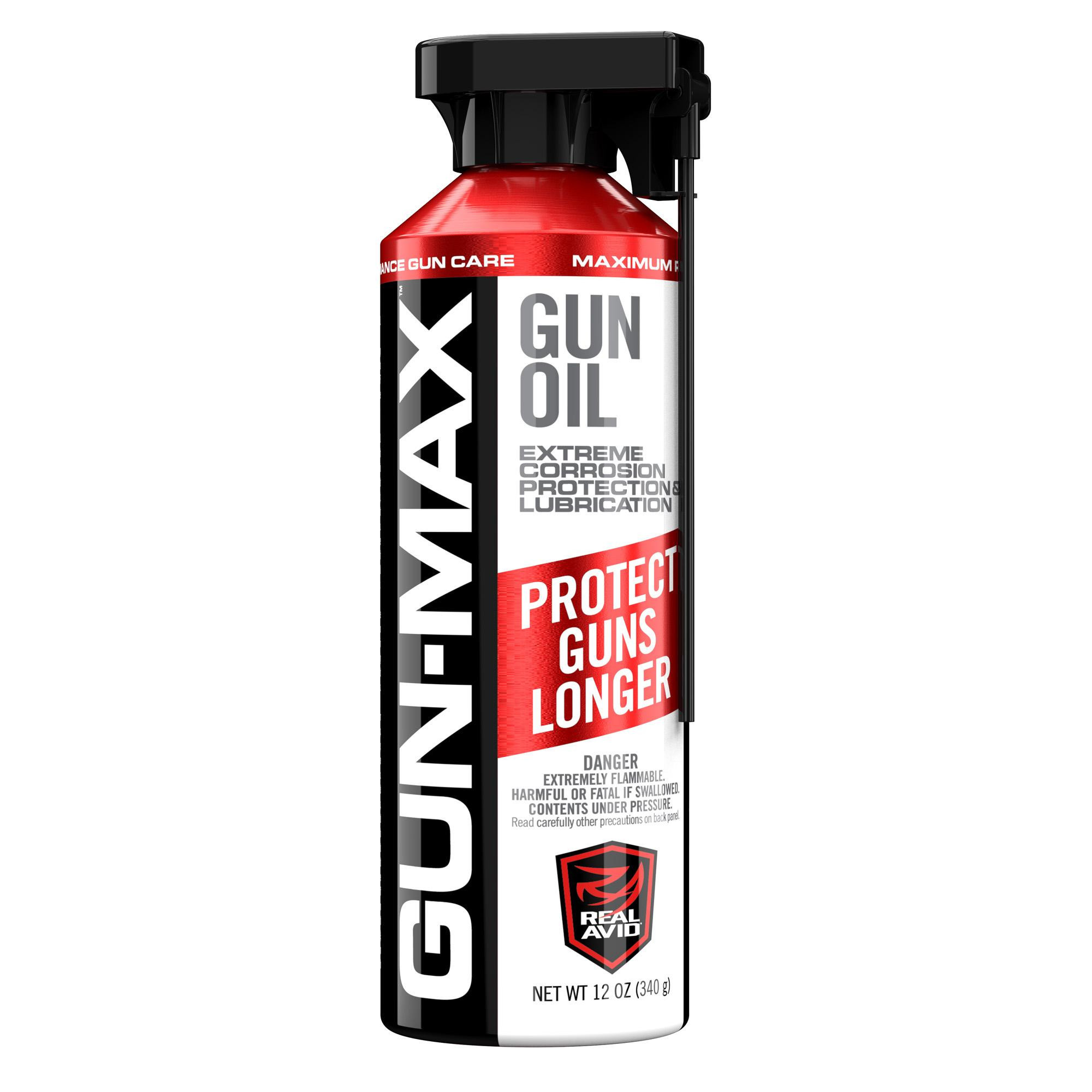 Real Avid Gun Max Gun Oil 12oz Can Aerosol | 4Shooters.com