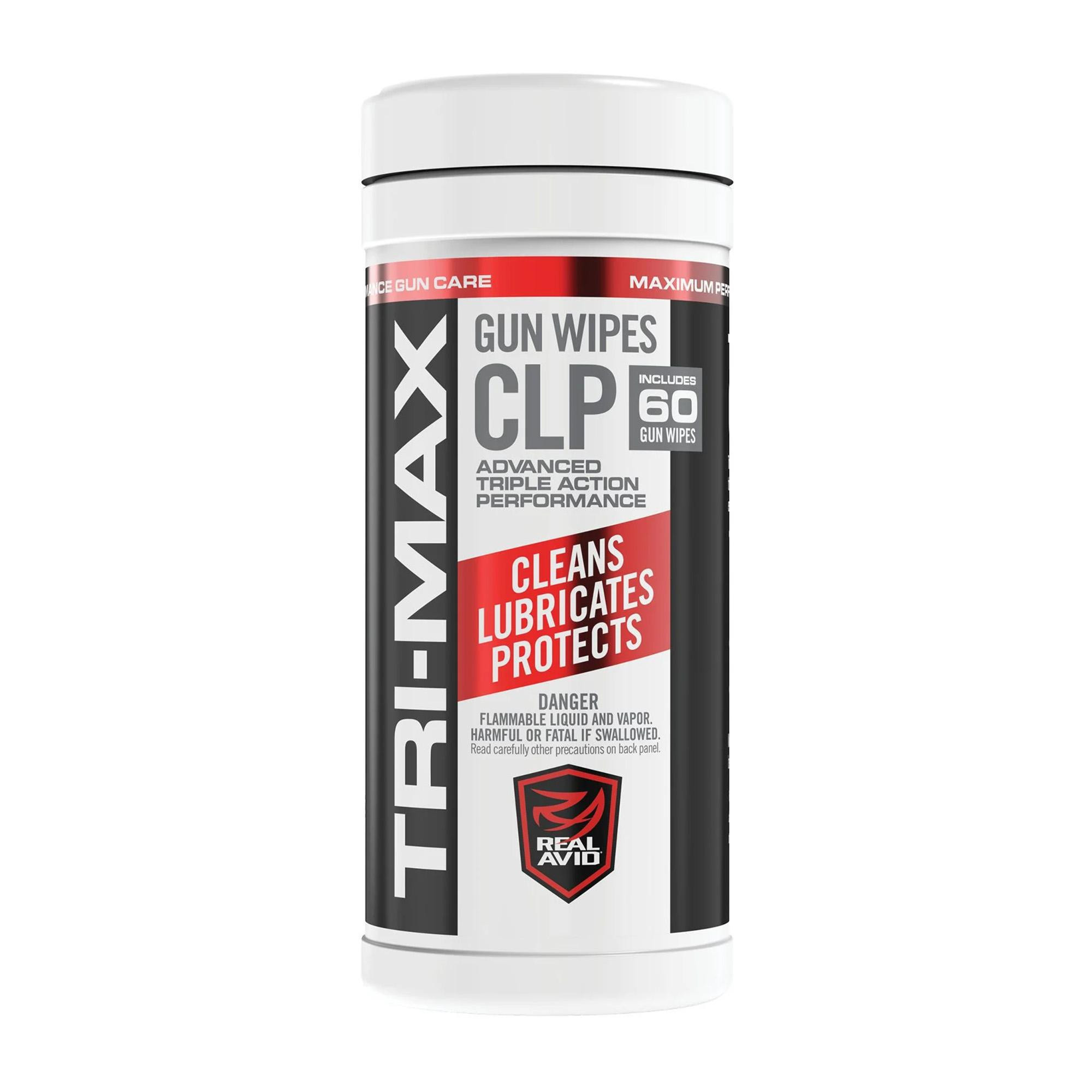 Real Avid TRI-MAX CLP Cleaner and Lubricant 60ct of Wipes | 4Shooters.com