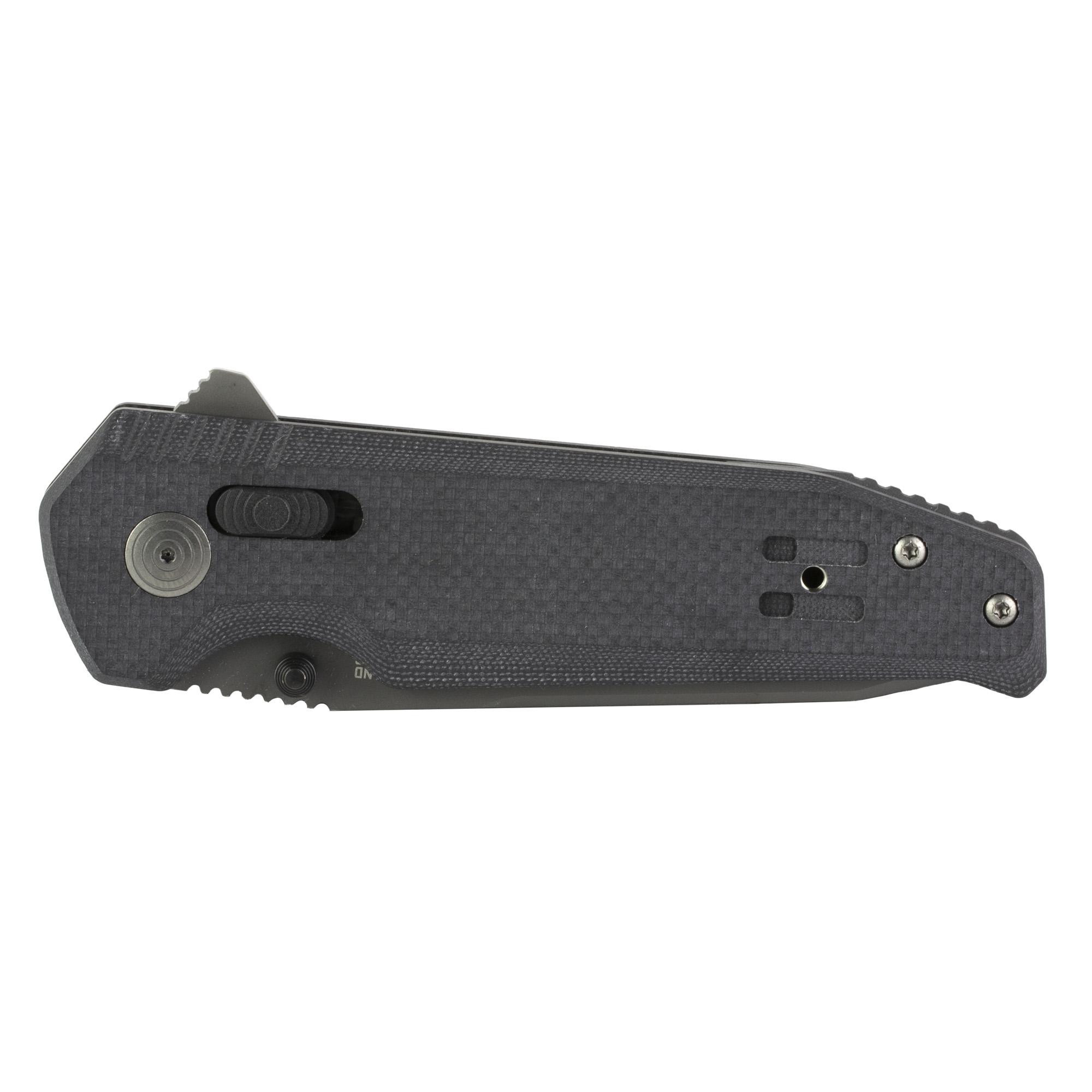 SOG Vision XR Folding Knife 3.36" Tanto Point Straight Edge Black G10 ...
