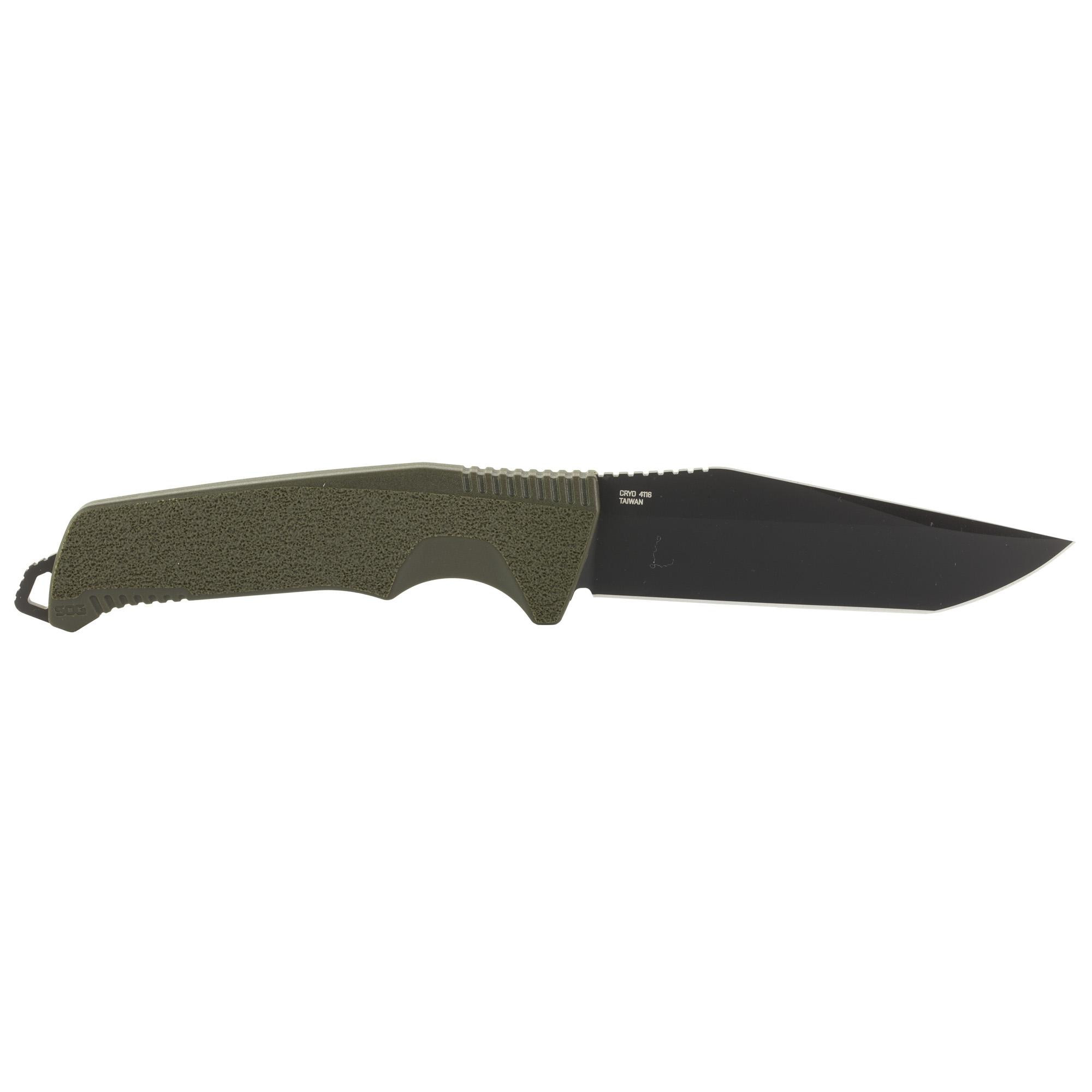 SOG Trident FX Fixed Blade Knife Tanto Point Straight Edge Blade 4.2 ...
