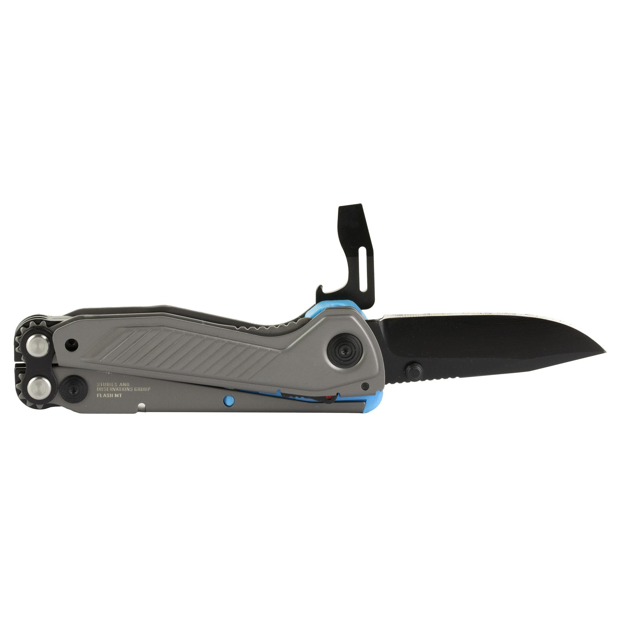 SOG Flash MT 7 Tool Multi-Tool Urban Gray/Cyan | 4Shooters.com