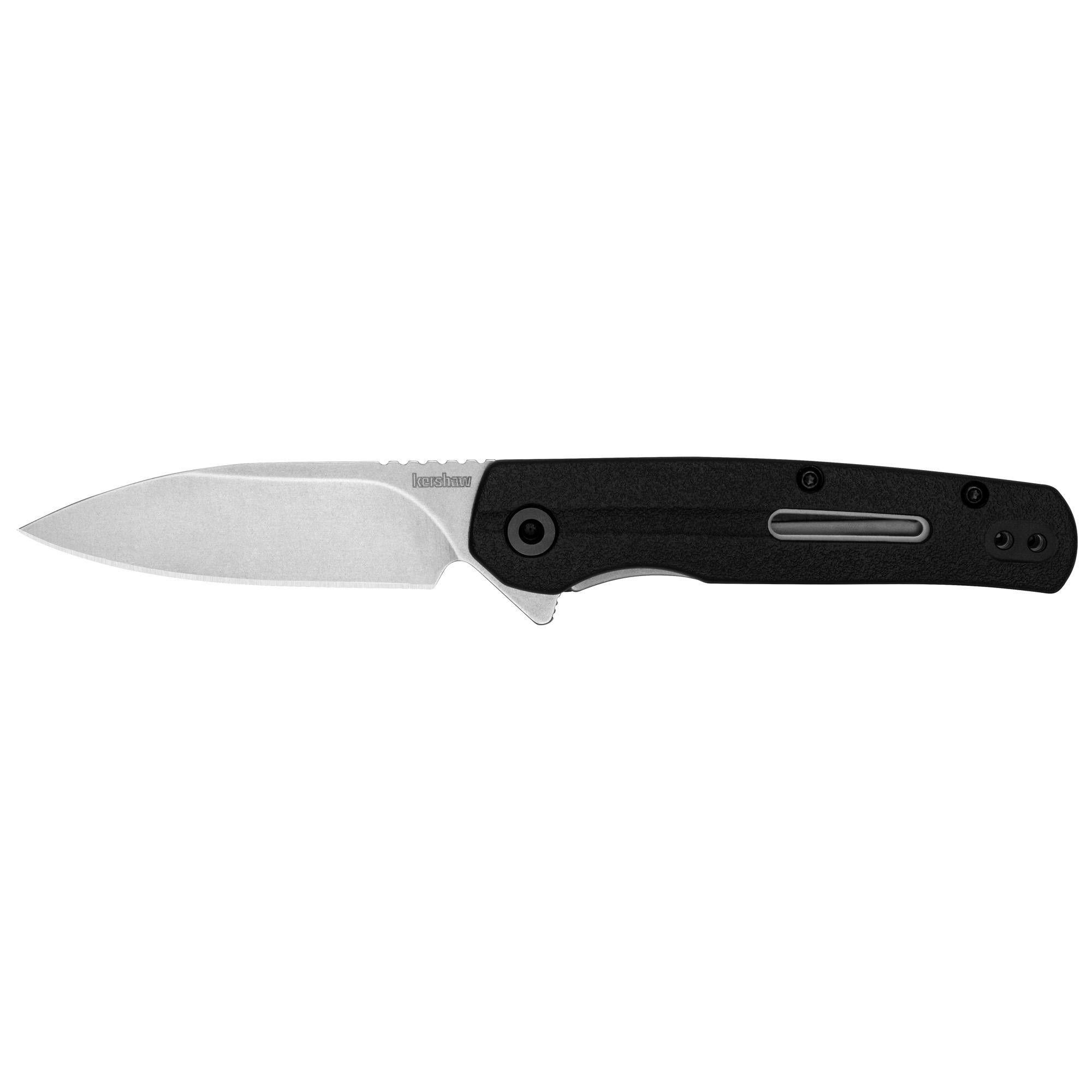 Kershaw Korra Folding Knife Drop Point Blade Plain Edge Silver 2.75 ...
