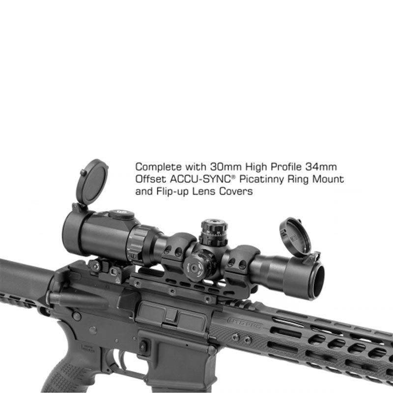 UTG1-8X28mm 30 mm MRC Scope IE BG4 Reticle w/ACCU-SYNC | 4Shooters.com
