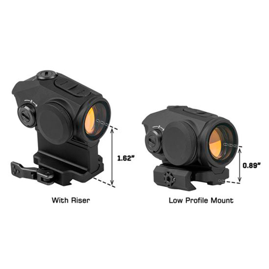 UTG ACCU-SYNC 2018R Dot Sight Red 3 MOA Single Dot for Mini ACOG ...