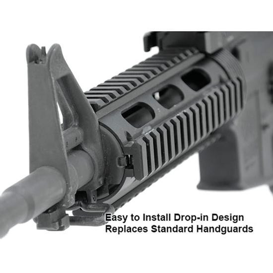 UTG AR-15 PRO 4/15 Drop In Quad Rail Handguard Carbine Extended Top ...