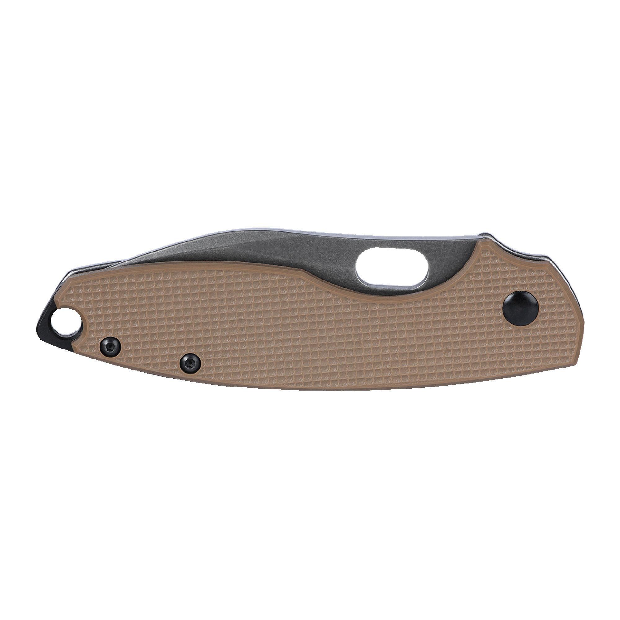 Columbia Pilar III Folding Knife Silver Blade 2.97" Brown G10 Handle ...