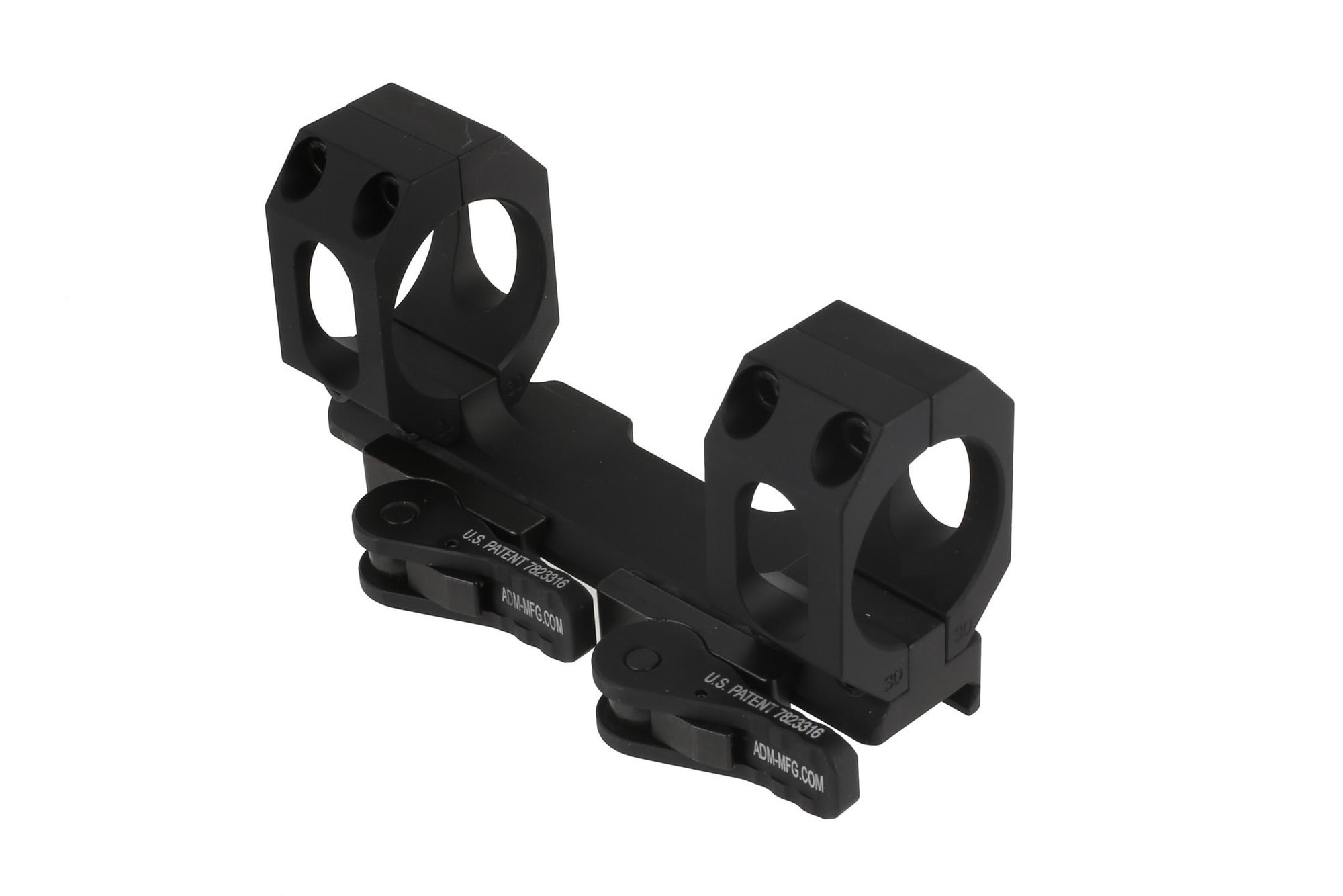 American Defense Recon Straight Low Quick Detach 30mm Scope Mount Black ...
