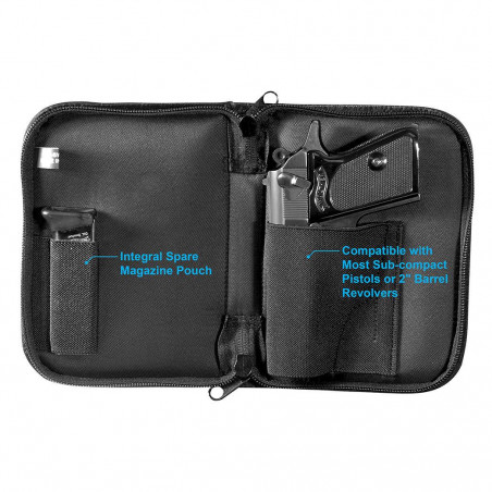 UTG Discreet Handgun Case for Sub-compact Pistol & Revolver | 4Shooters.com