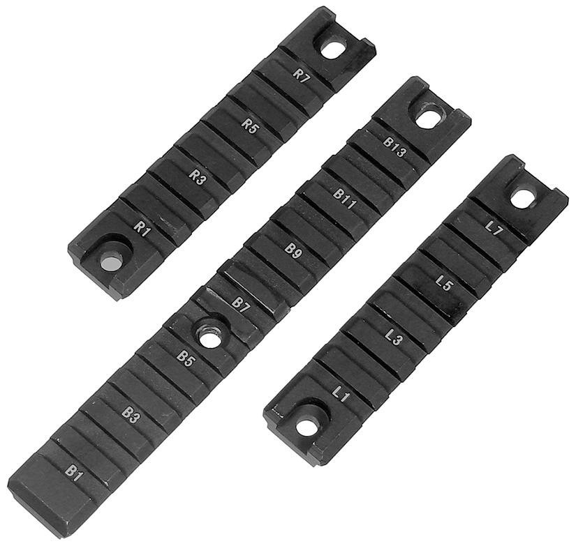 UTG Picatinny Rail Set 1 Long 2 Short Rails for G36 | 4Shooters.com