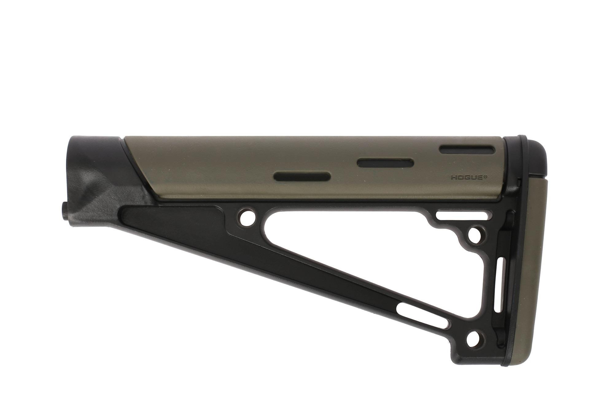 Hogue AR-15 OverMolded Fixed Buttstock Fits A2 Buffer Tube OD Green ...